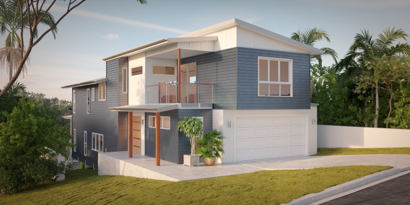 Goshawk Split Level House Plans – a Powerful Designer Look